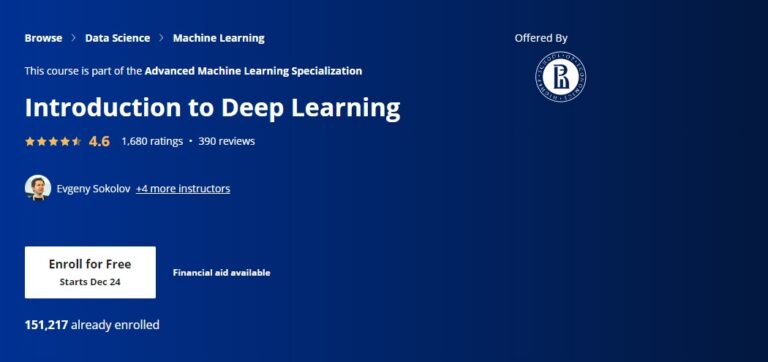 12 Best Deep Learning Courses on Coursera [Bestseller of 2022]