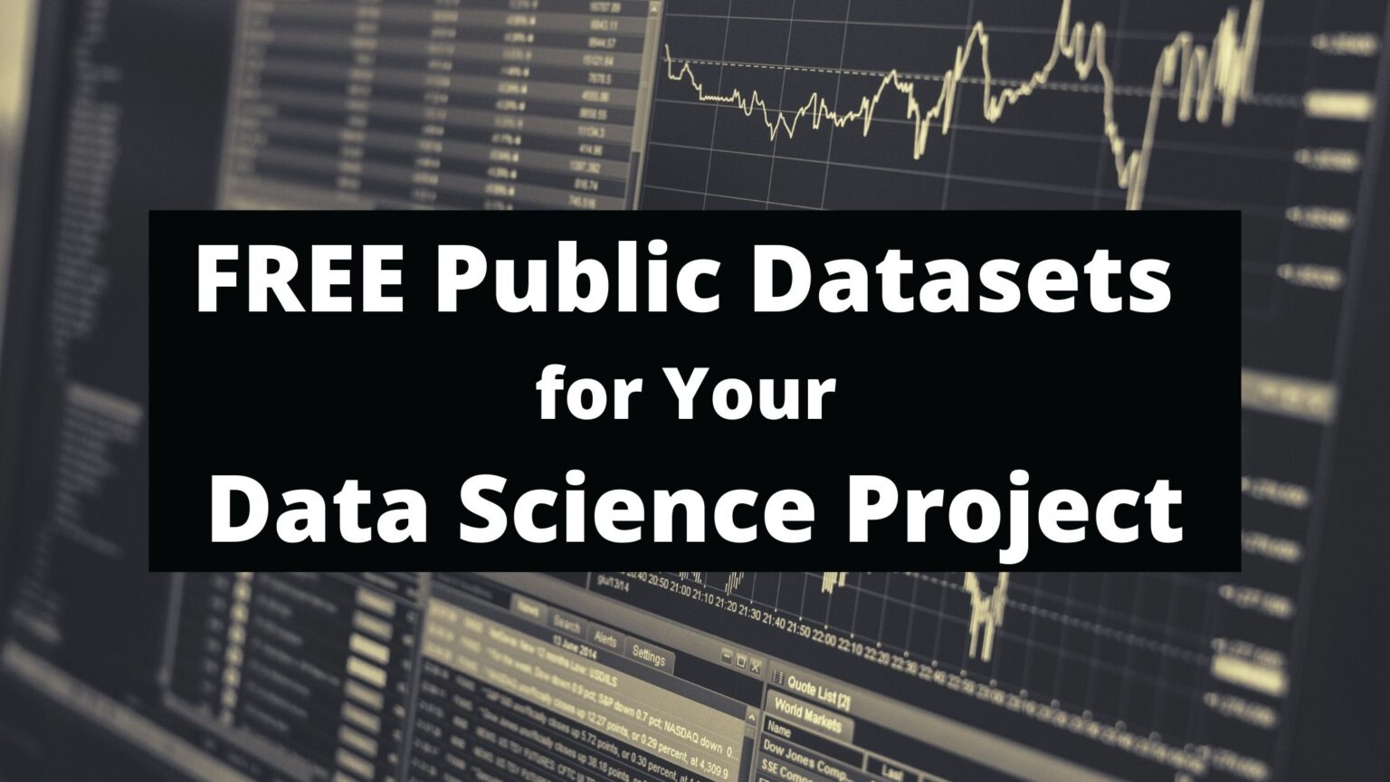 Free Public Datasets for Your Data Science Project in 2024
