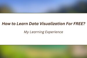 How to Learn Data Visualization For FREE? My Learning Journey