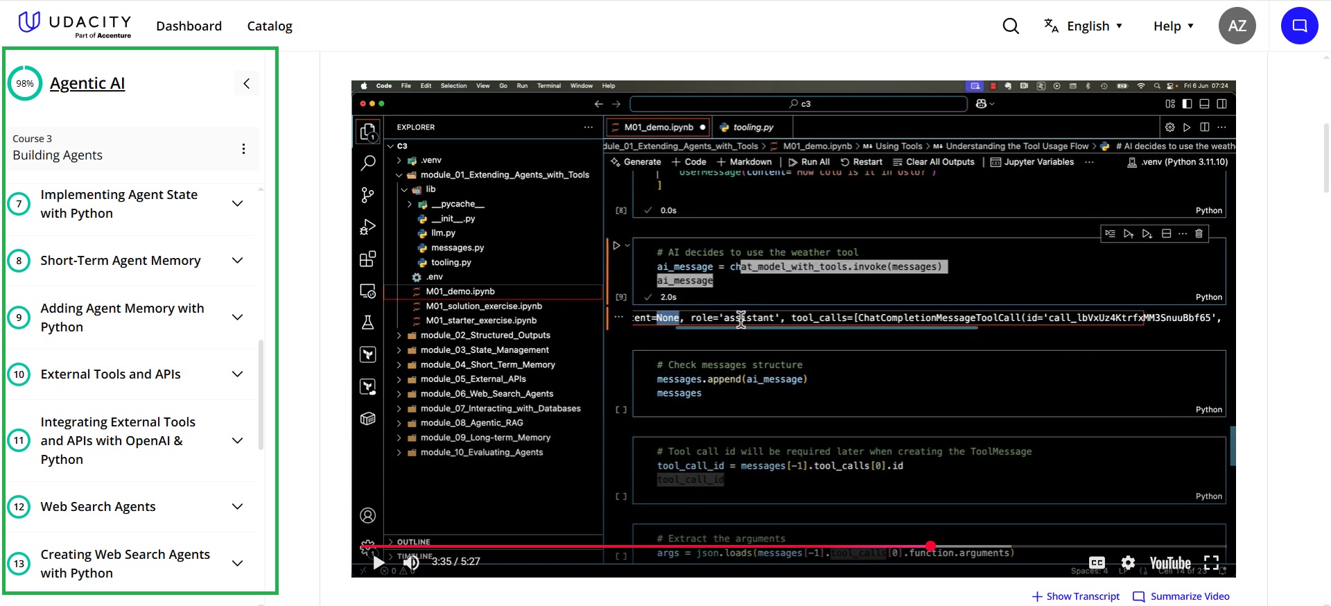 Udacity Agentic AI Nanodegree Review: My Hands-On Journey
