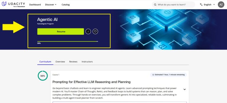 Udacity Agentic AI Nanodegree Review: My Hands-On Journey